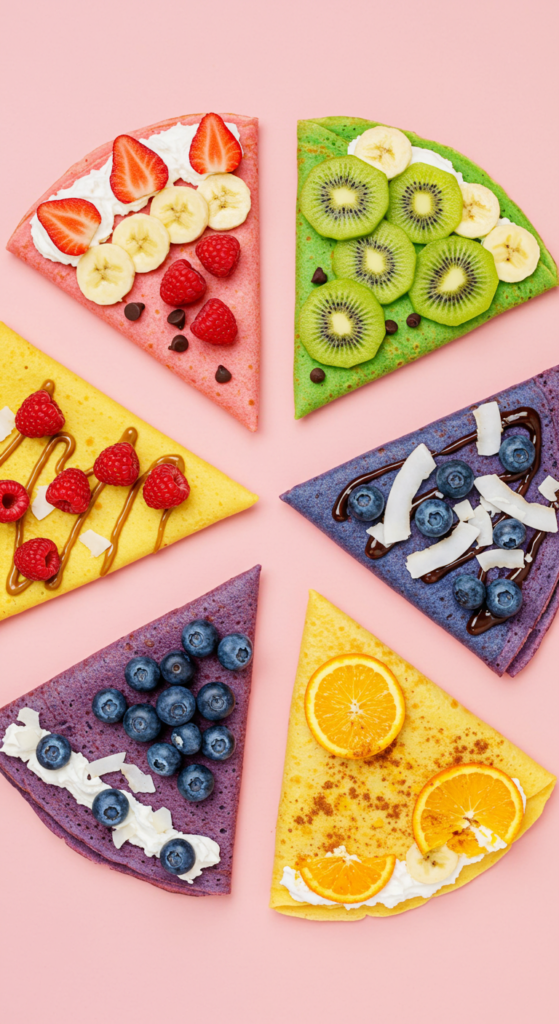 6 Colorful Crepe Ideas for Kids and Parties